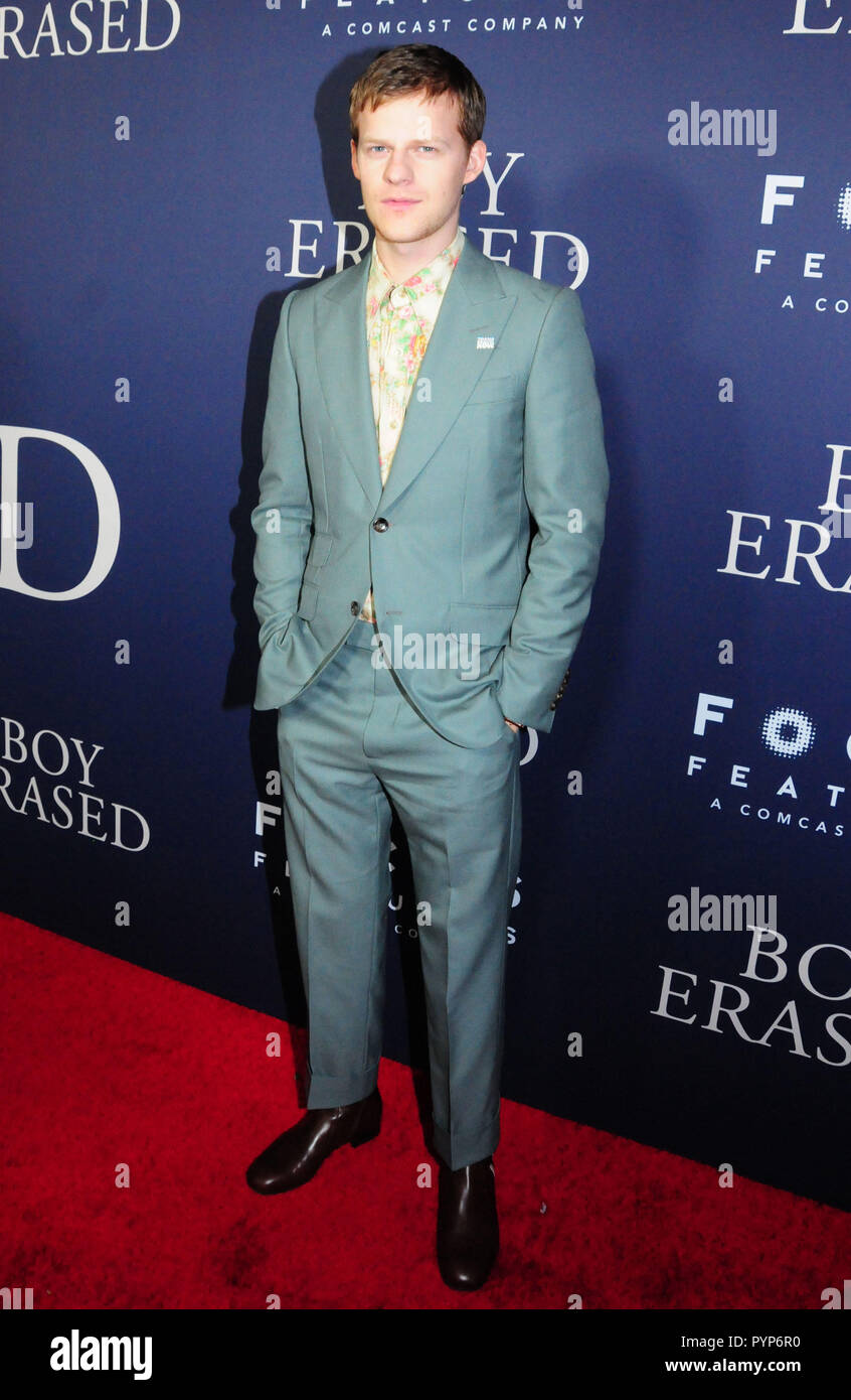 LOS ANGELES, CA - OCTOBER 29: Actor Lucas Hedges attends the premiere ...