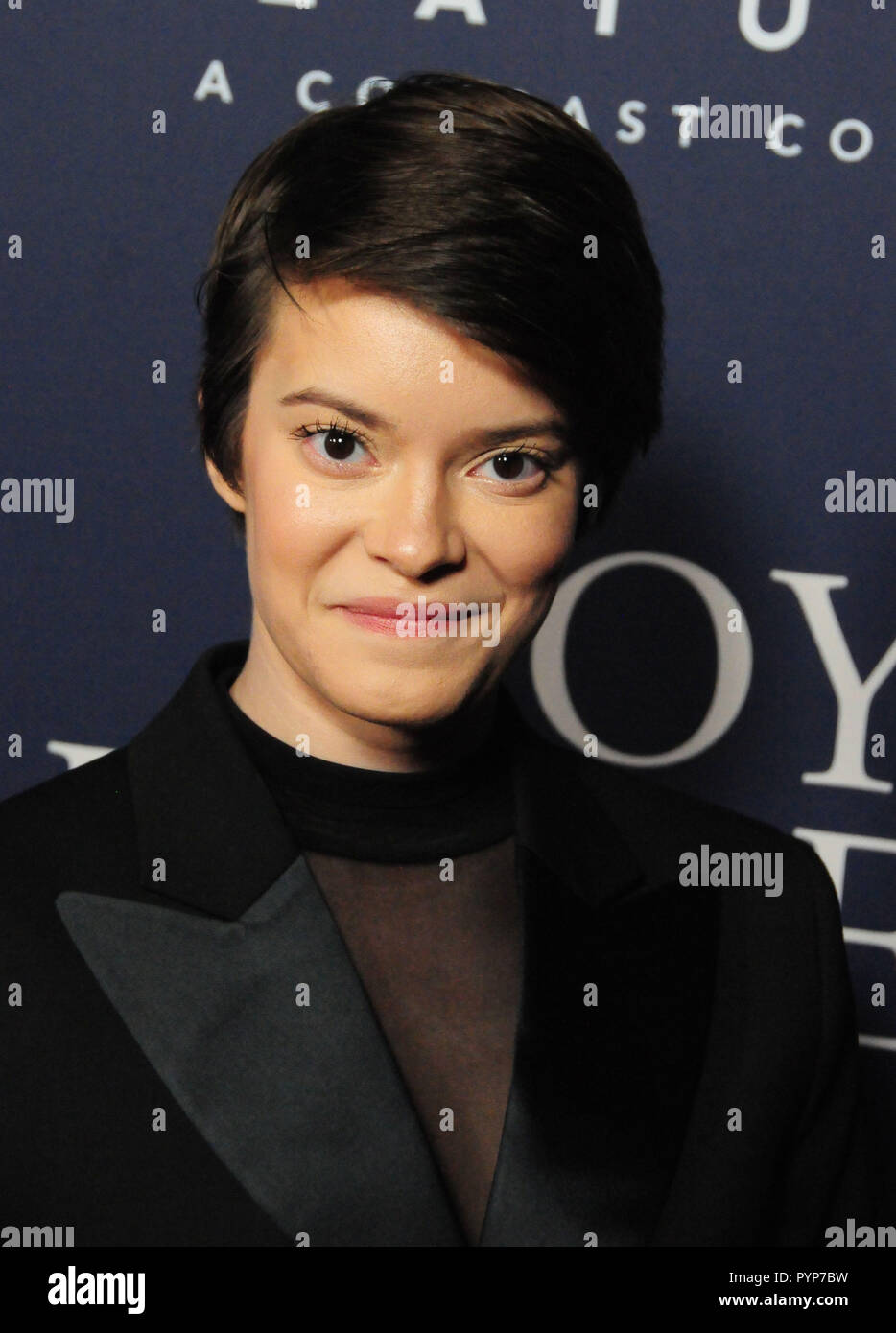 LOS ANGELES, CA - OCTOBER 29: Actress Emily Hinkler attends the premiere of Focus Features' 'Boy ...