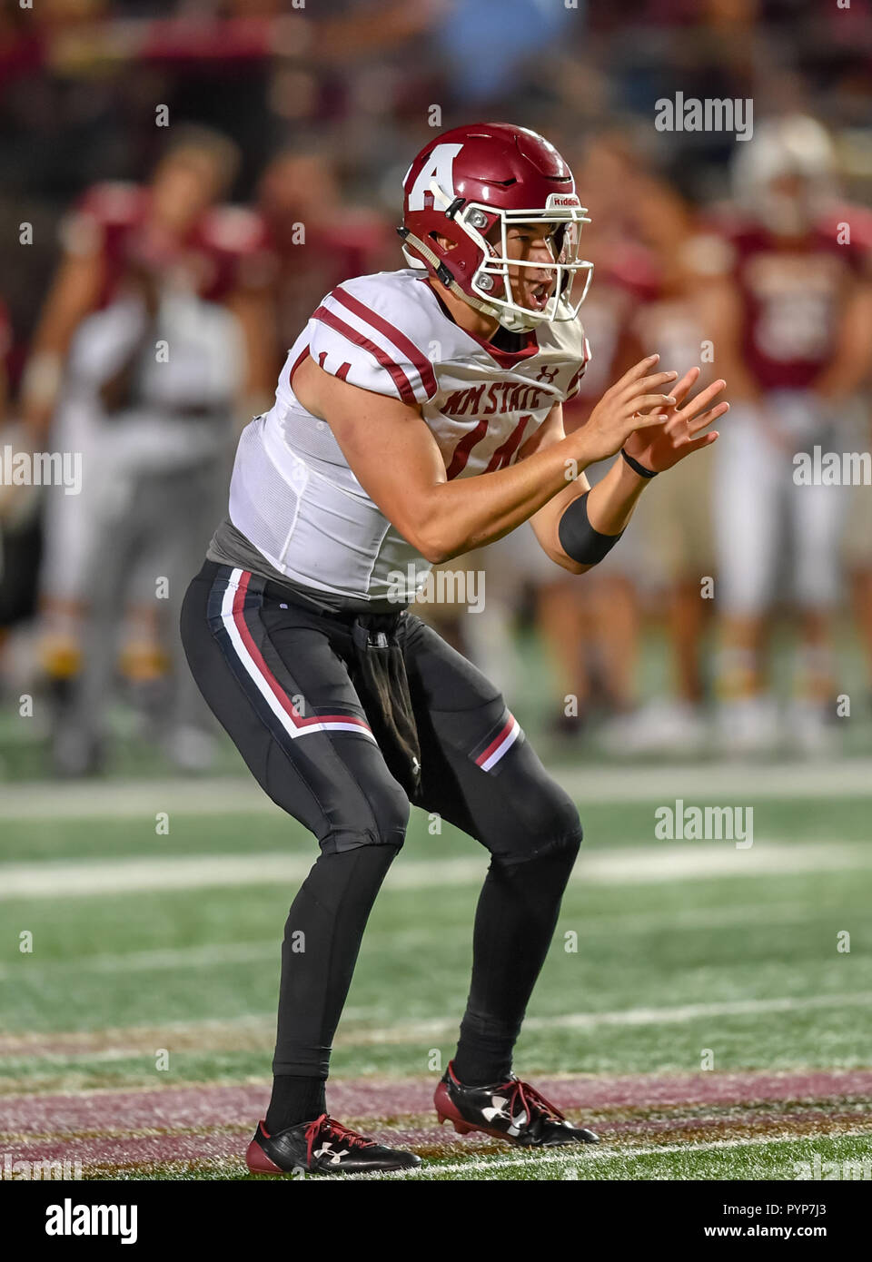 San Marcos, TX, USA. 27th Oct, 2018. New Mexico State quarterback, Josh ...
