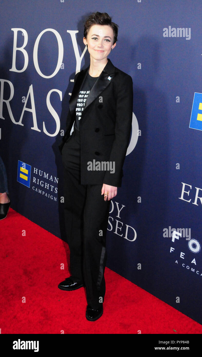 LOS ANGELES, CA - OCTOBER 29: Actress Jesse LaTourette attends the premiere of Focus Features ...