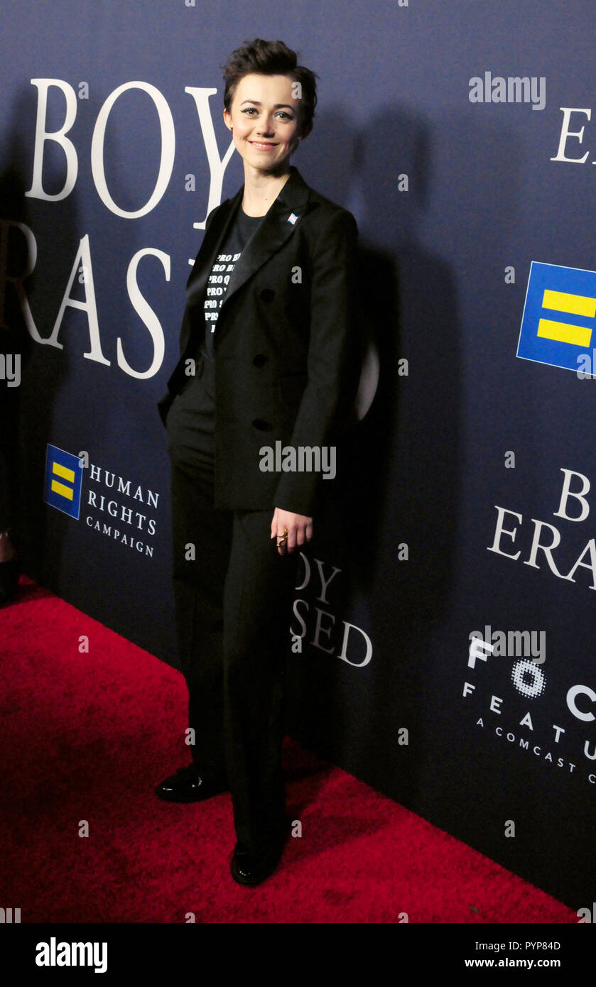 LOS ANGELES, CA - OCTOBER 29: Actress Jesse LaTourette attends the premiere of Focus Features ...