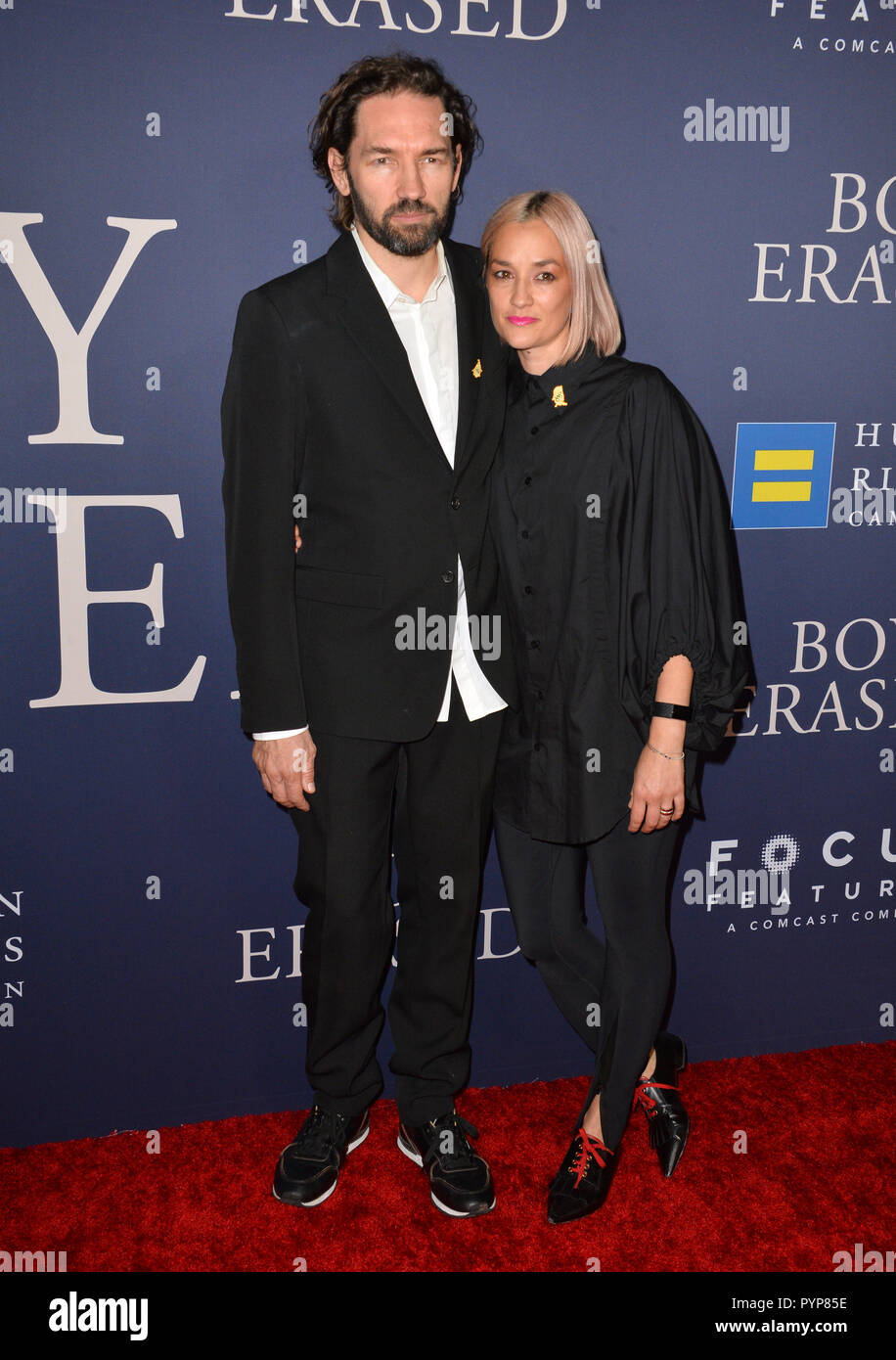 LOS ANGELES, CA. October 29, 2018: Nash Edgerton & Carla Ruffino at the ...