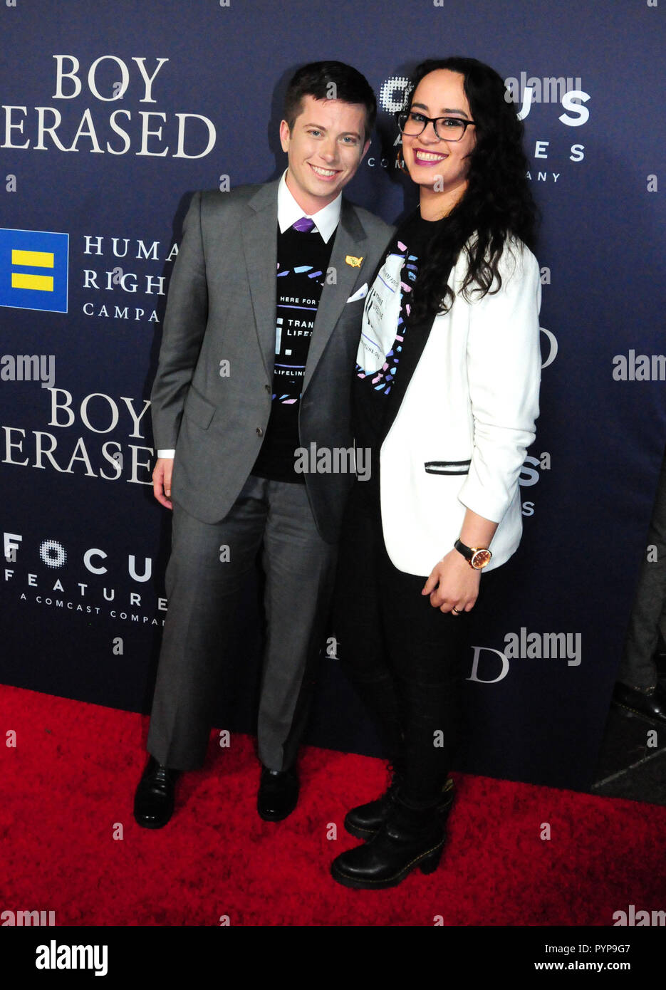 LOS ANGELES, CA - OCTOBER 29: Guests attend the premiere of Focus Features' 'Boy Erased' on ...