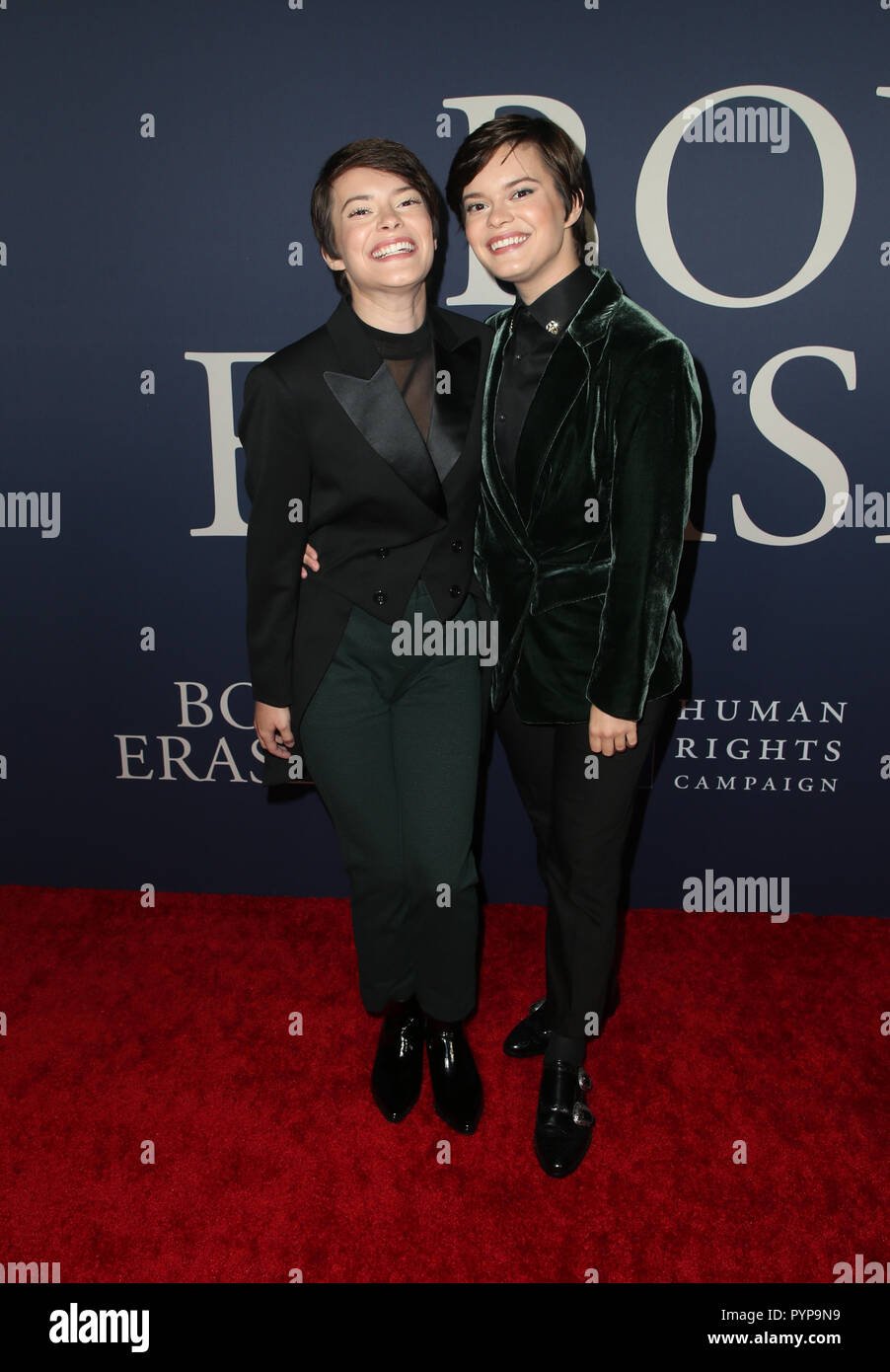 Los Angeles, Ca, USA. 29th Oct, 2018. Emily Hinkler, Elizabeth Hinkler ...