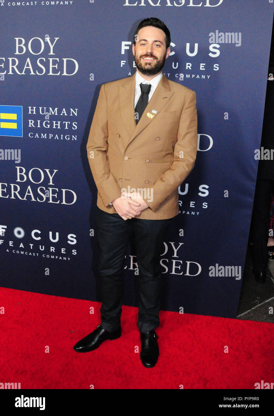 LOS ANGELES, CA - OCTOBER 29: Actor Garrard Conley attends the premiere ...