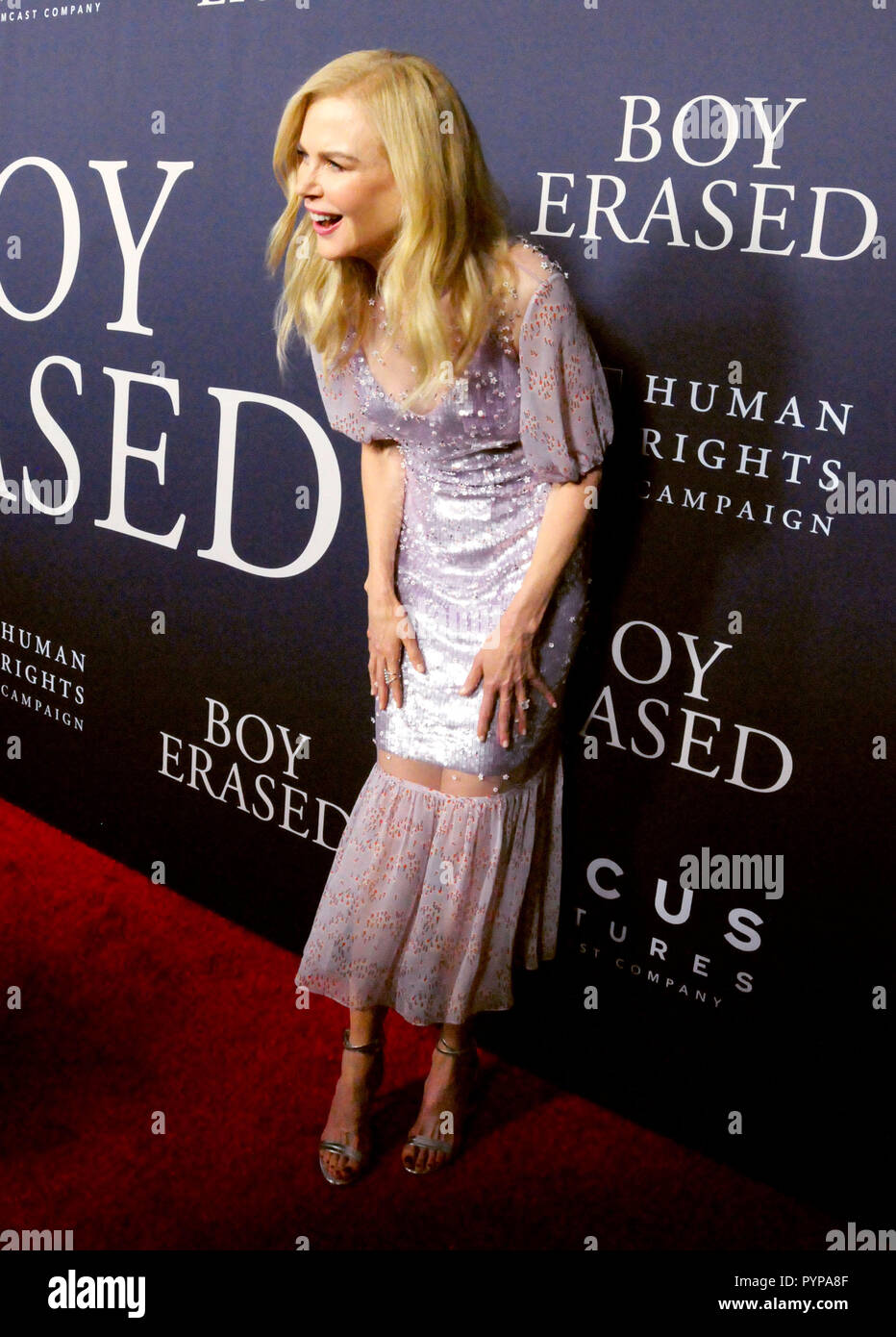 LOS ANGELES, CA - OCTOBER 29: Actress Nicole Kidman attends the premiere of Focus Features' 'Boy ...