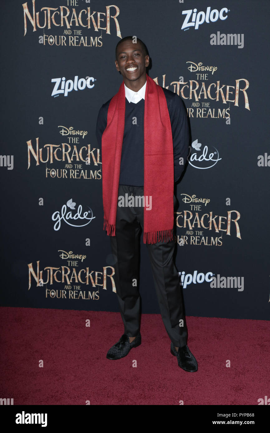 Hollywood, California, USA. 29th Oct, 2018. Jayden Fowora-Knight ...