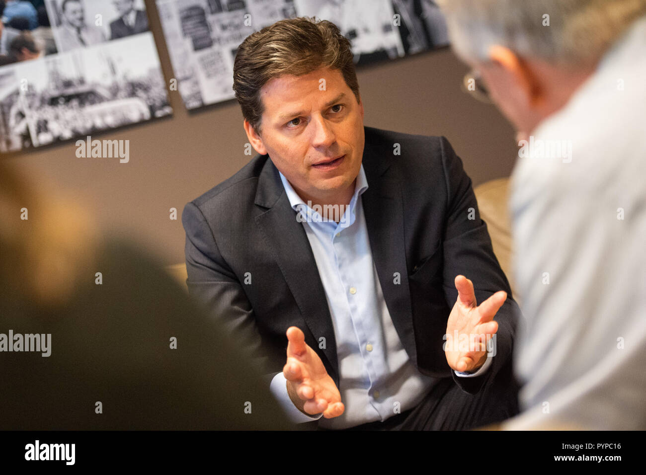 Berlin, Germany. 29th Oct, 2018. Thomas Haagensen, head of Easyjet ...