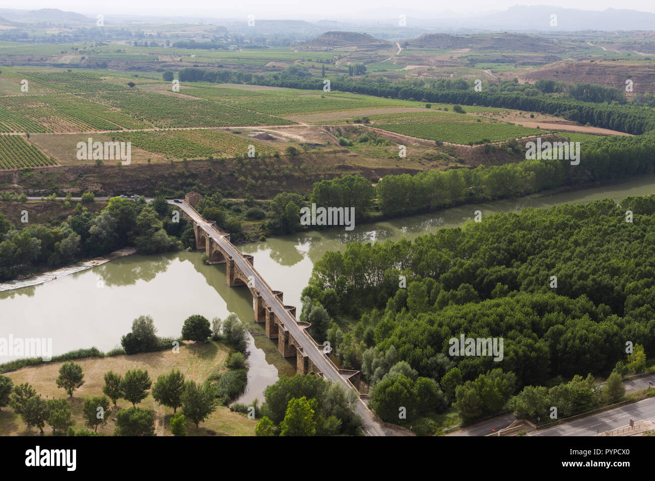 Spain bridge across the ebro hi-res stock photography and images - Alamy