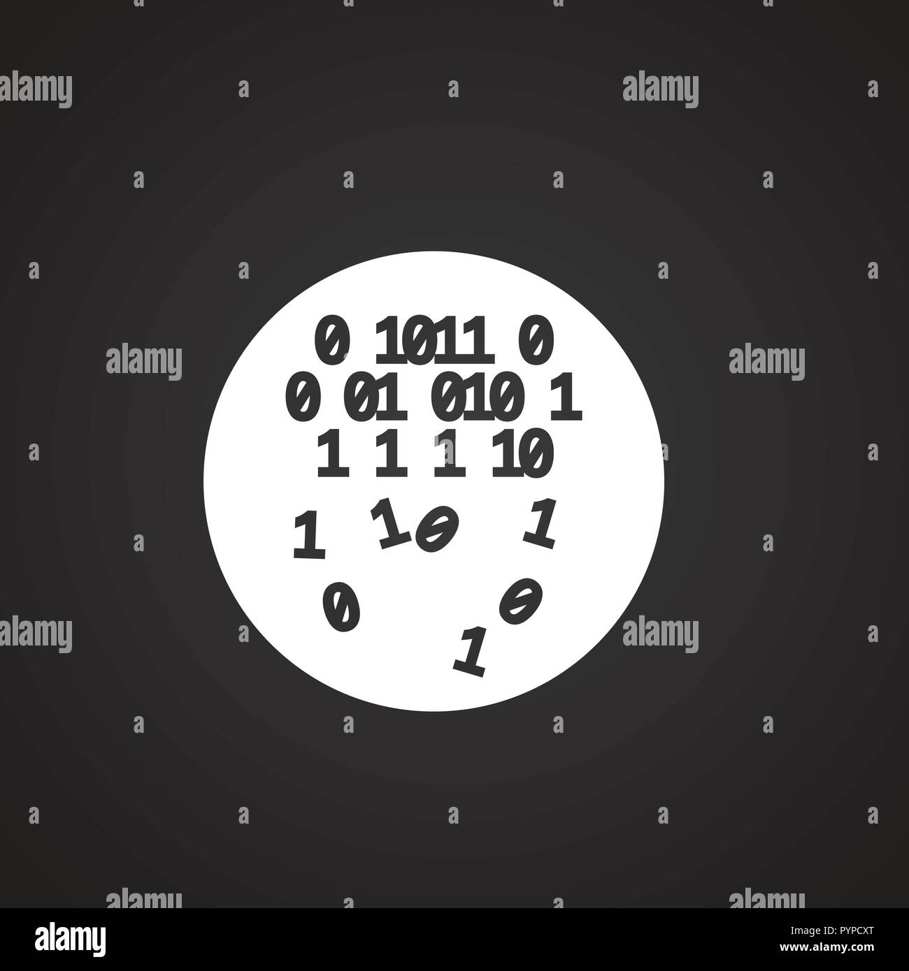 Information codes on black background Stock Vector Image & Art - Alamy