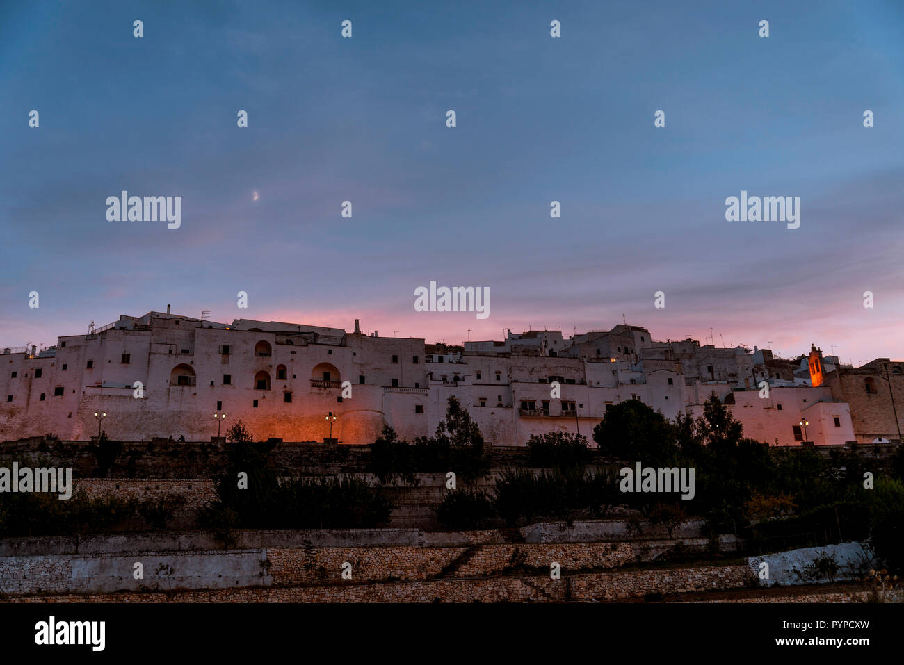 Ostuni blue hour hi-res stock photography and images - Alamy