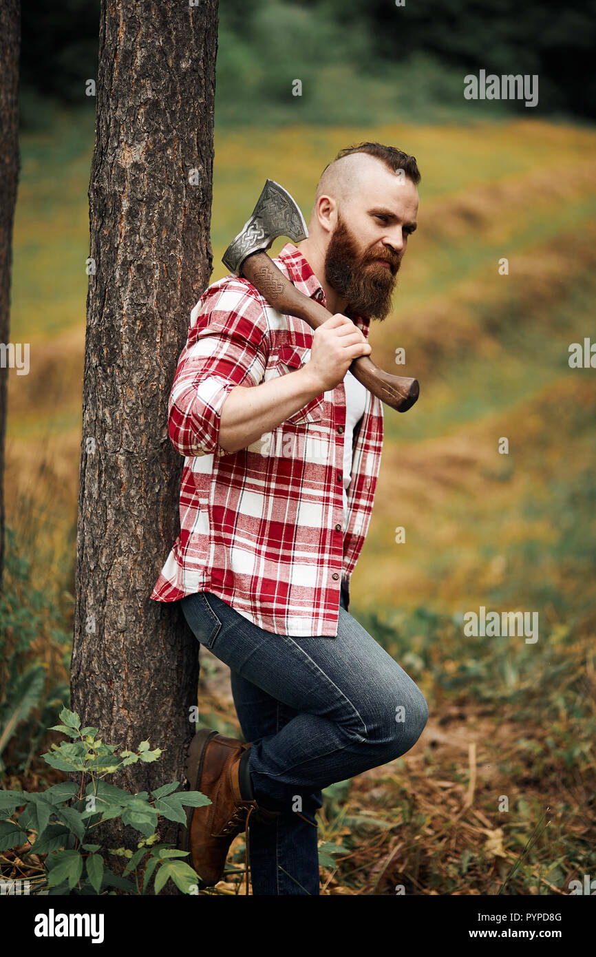 Bearded Lumberjack High Resolution Stock Photography and Images - Alamy