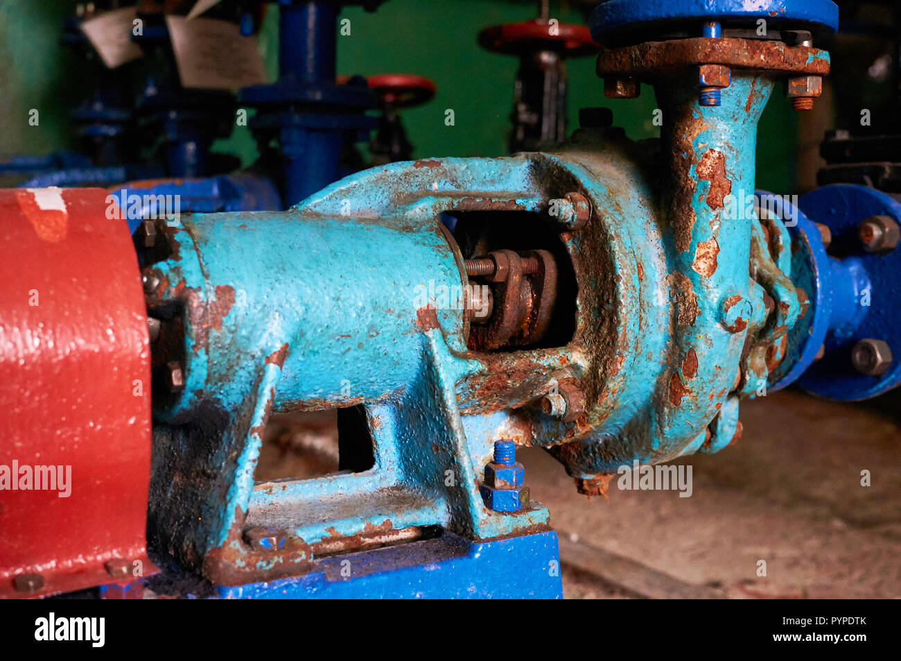 Old industrial water pump hi-res stock photography and images - Alamy