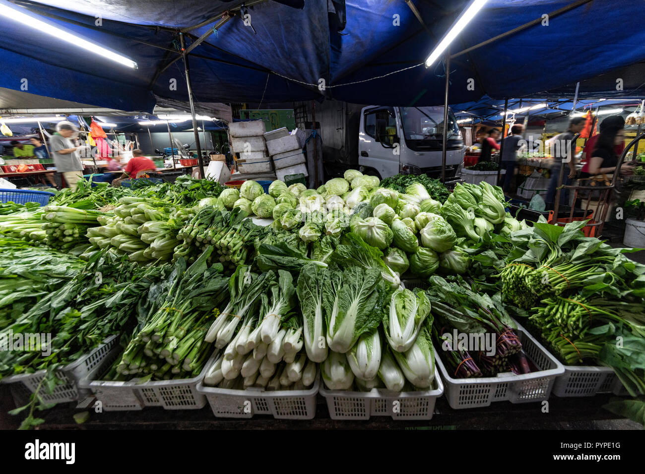 Asian fruit vegetable market malaysia hi-res stock photography and ...