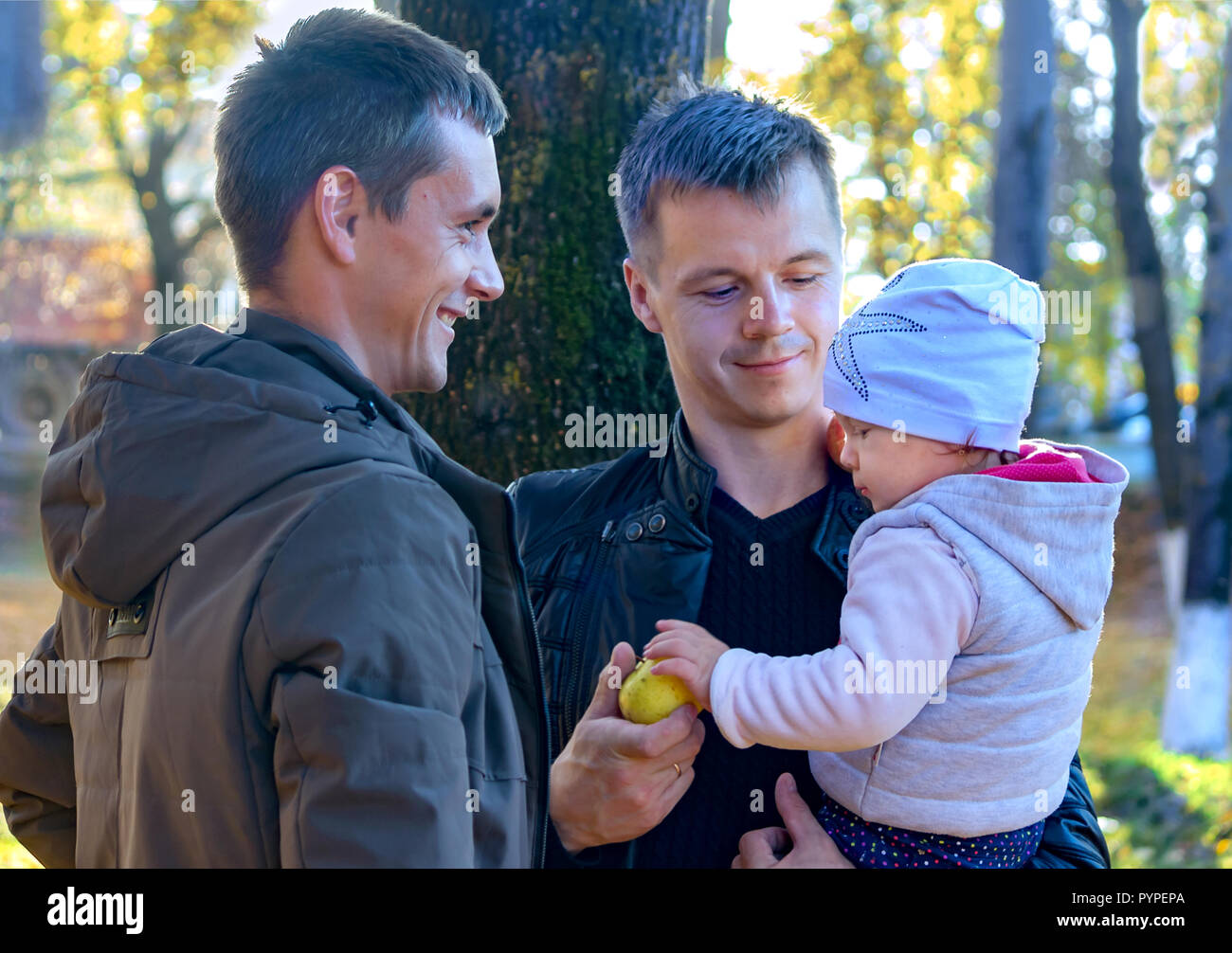 Two men family hi-res stock photography and images - Alamy
