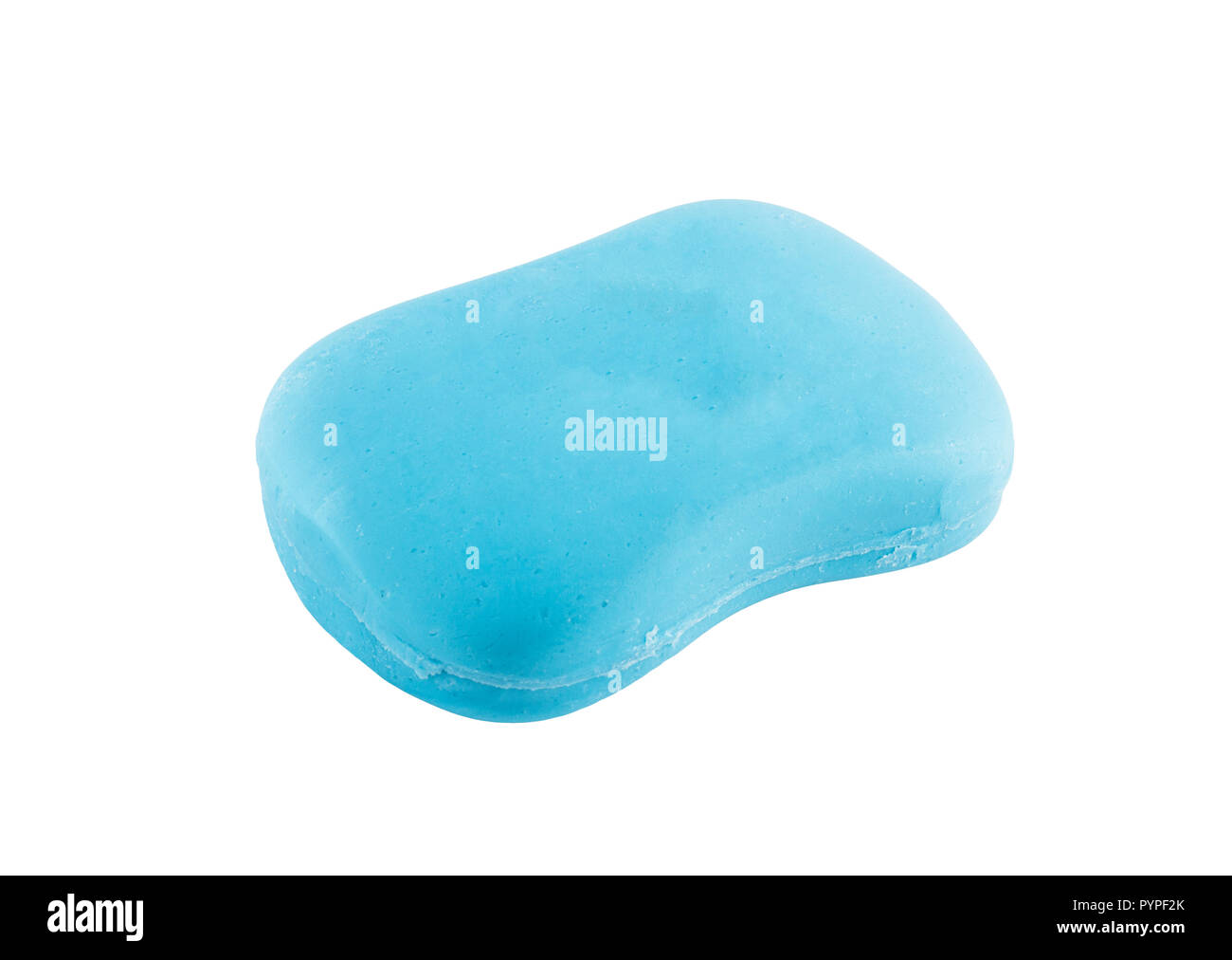 Picture of a beauty blue soap on white background Stock Photo - Alamy