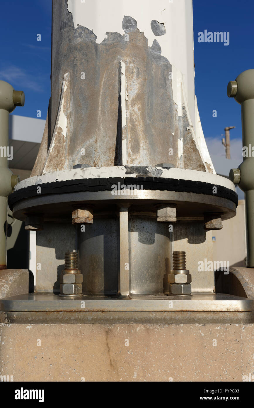 Fabricated and welded stainless steel wind turbine mounting fixed to ...