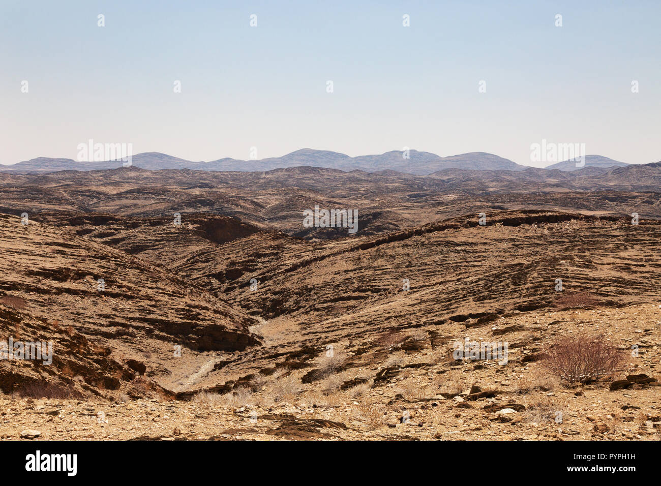 Namibia landscape - the Namib desert landscape, example of African ...
