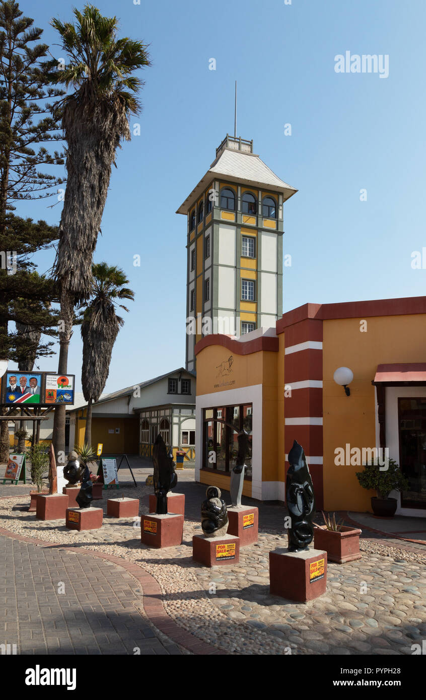 Swakopmund Namibia - German influenced buildings in the city centre ...