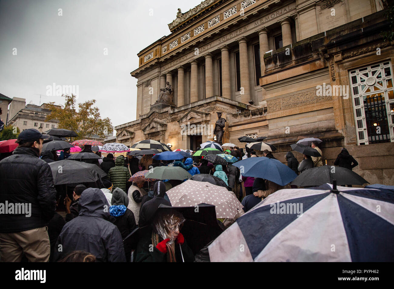 Thousands attend to pay their respects for the victims of the Tree of ...