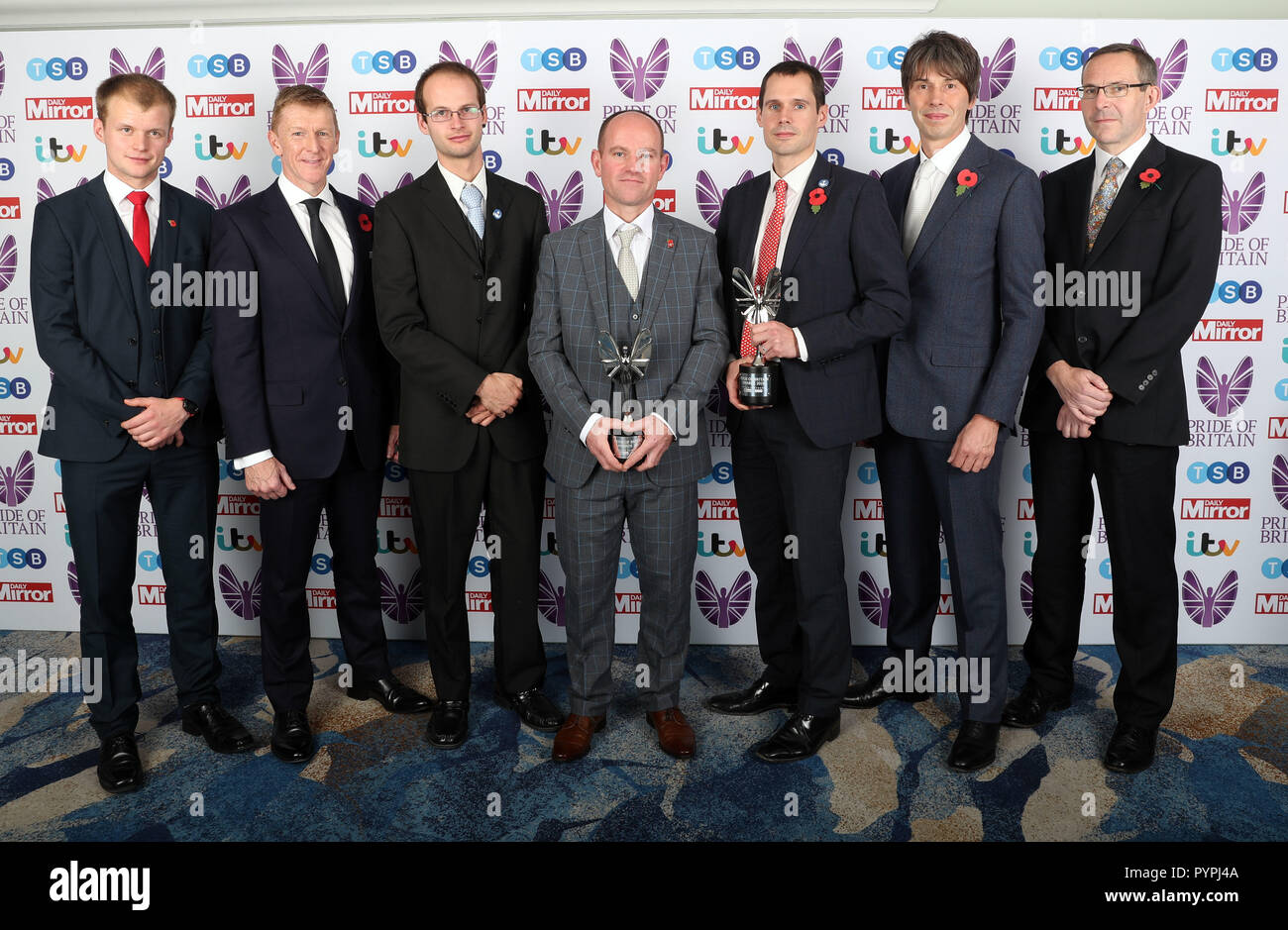 The British Cave Rescue Team from left: Connor Roe, Josh Bratchley ...
