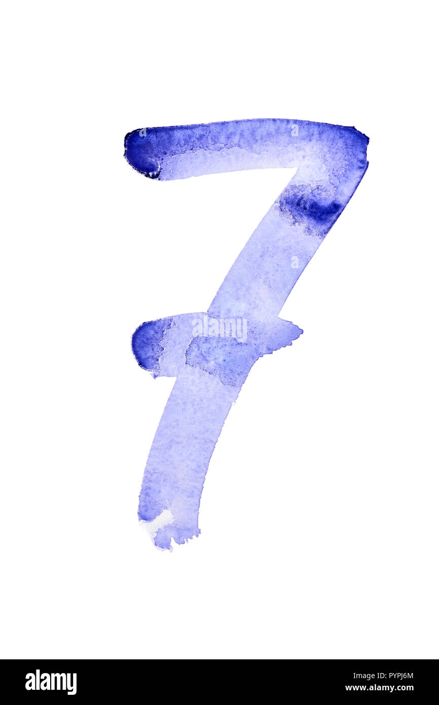 Painted Number Seven High Resolution Stock Photography and Images - Alamy