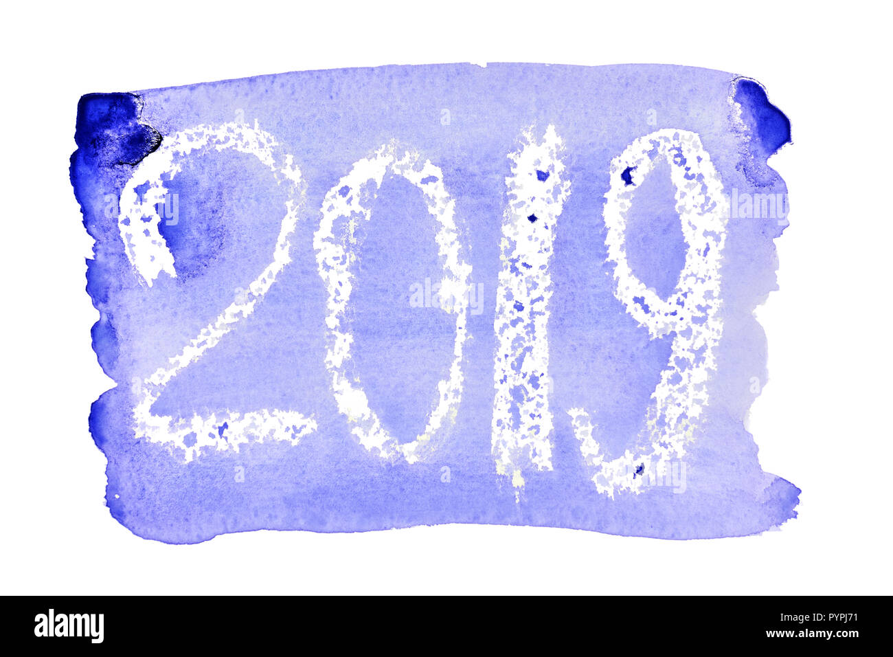 New year blue lettering Cut Out Stock Images & Pictures - Alamy