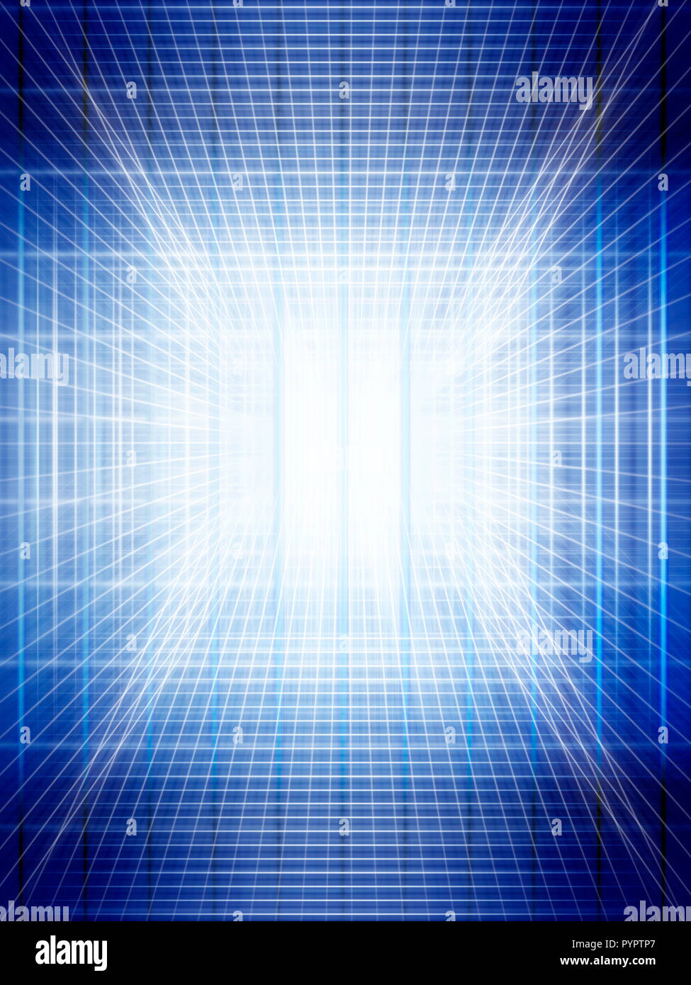 Abstract background of technology concept with glowing structural blue ...