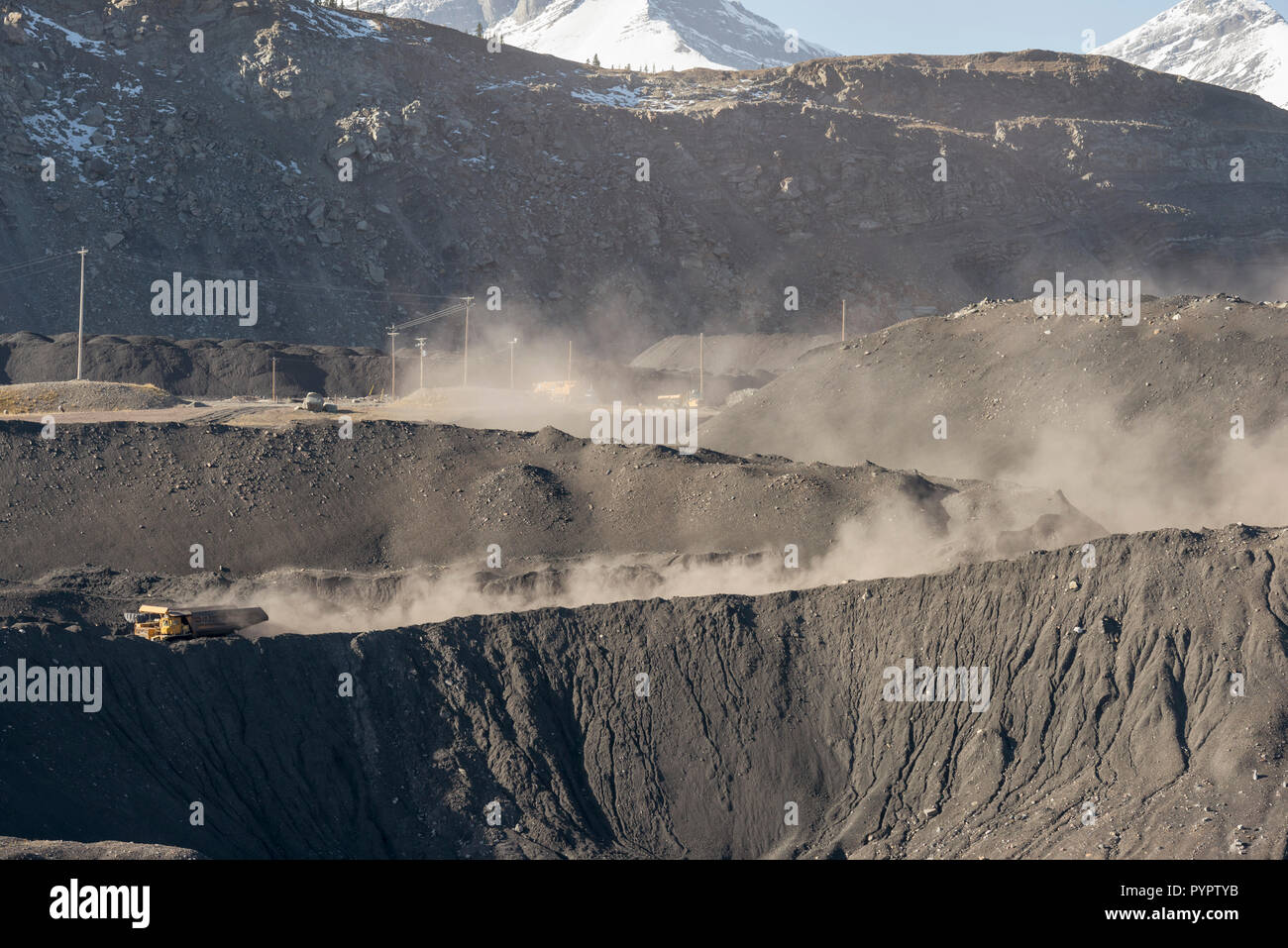 Luscar Mine at Cadomin Alberta Stock Photo - Alamy