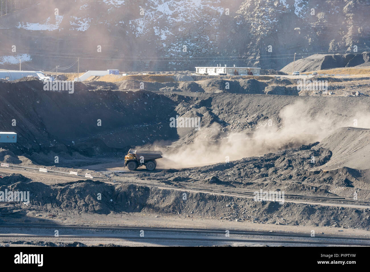 Luscar Mine at Cadomin Alberta Stock Photo - Alamy