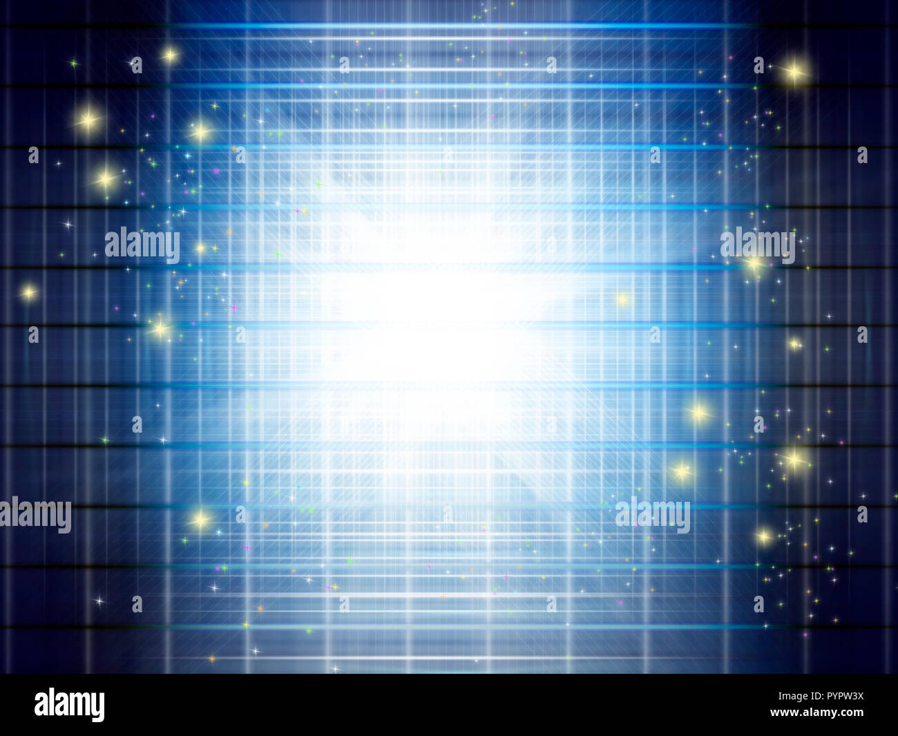 Abstract background of technology concept with glowing structural blue ...