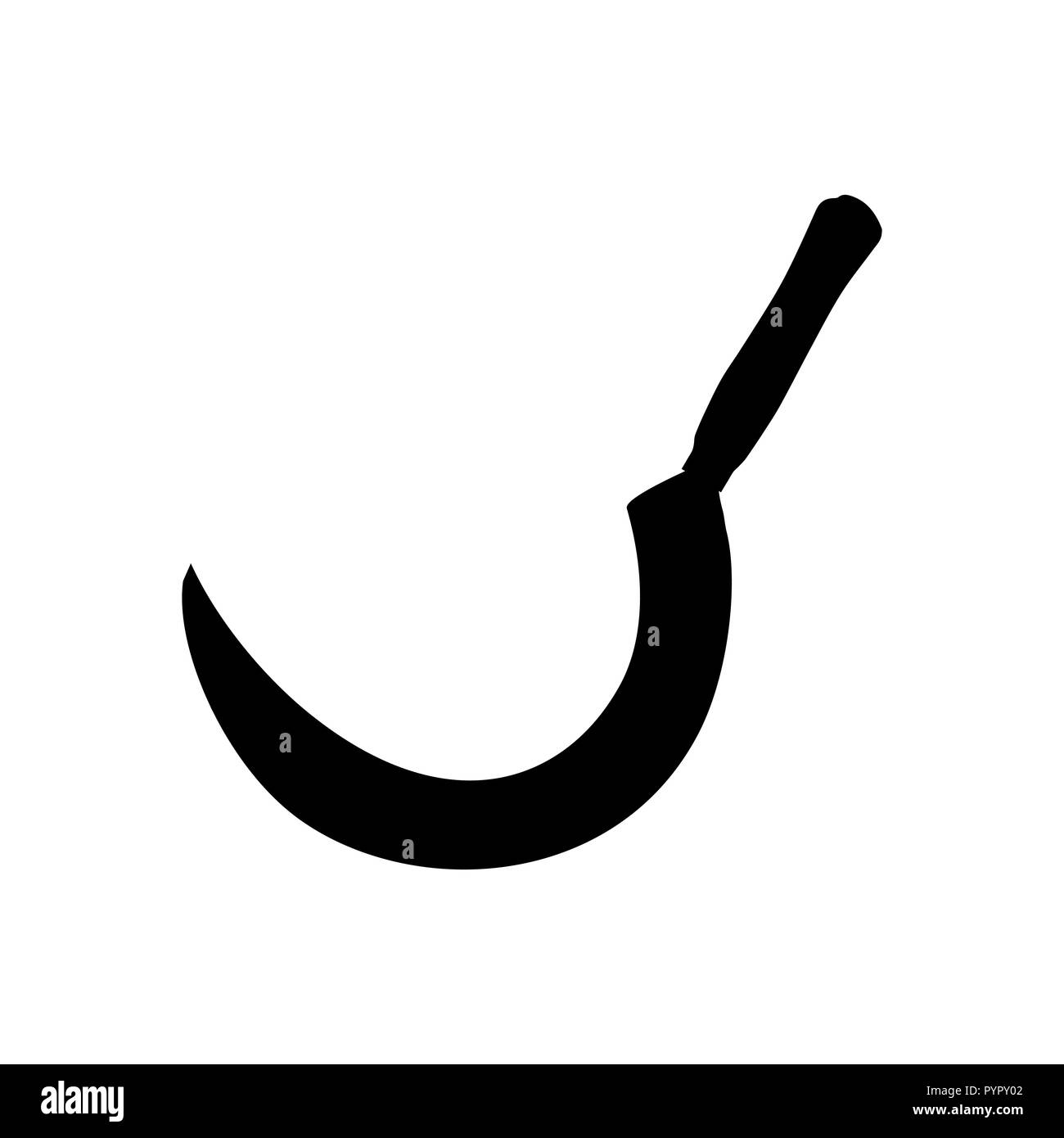 Sickle silhouette Vector Symbol Icon Design. Illustration of Realistic ...