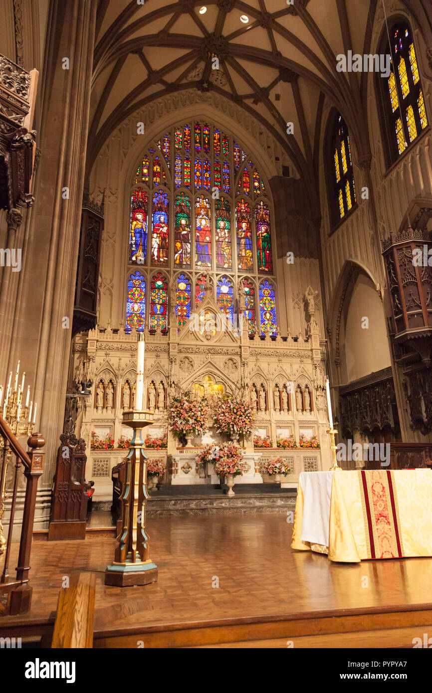 NEW YORK, NEW YORK - April 5, 2018: A view of the beautiful details and ...
