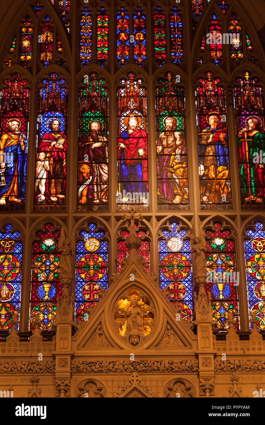 NEW YORK, NEW YORK - April 5, 2018: A view of the beautiful details and ...