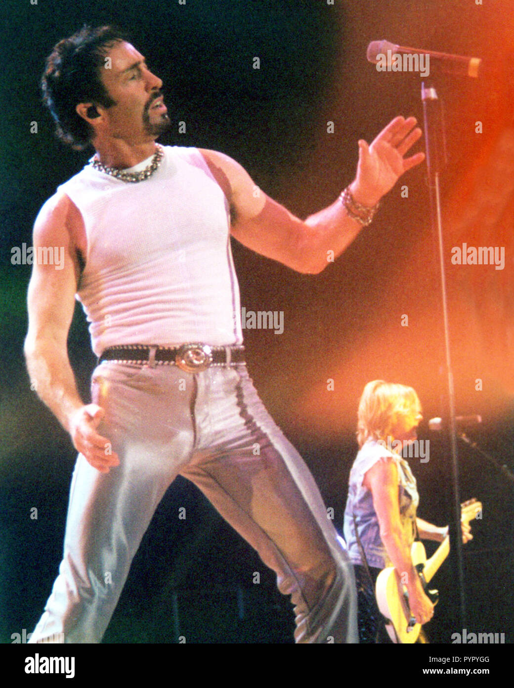 JUNE 21: Paul Rodgers and Dave "Bucket" Colwell of Bad Company perform ...