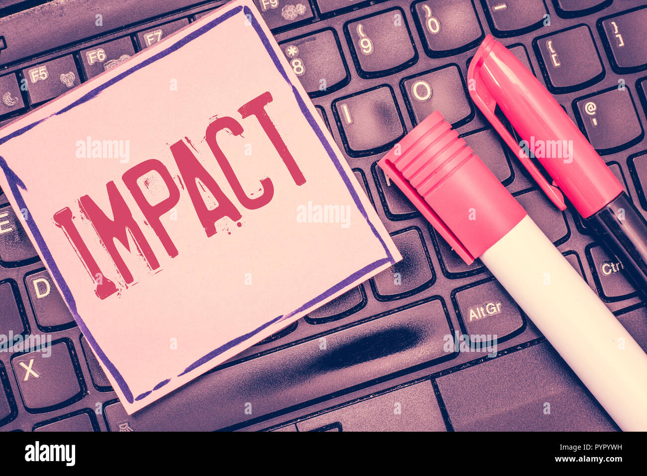 Word writing text Impact. Business concept for action of one object ...