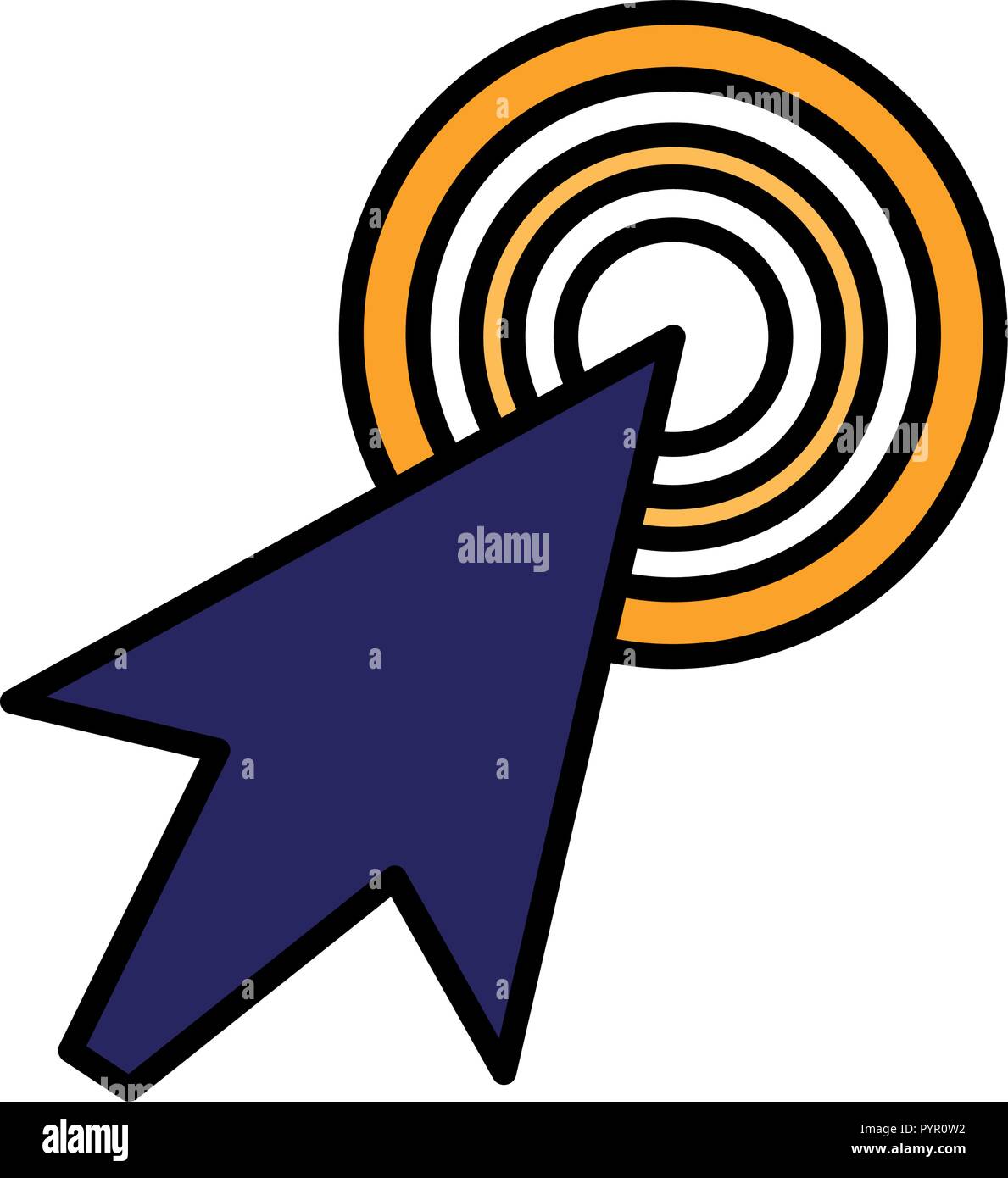 arrow cursor mouse icon vector illustration design Stock Vector Image ...