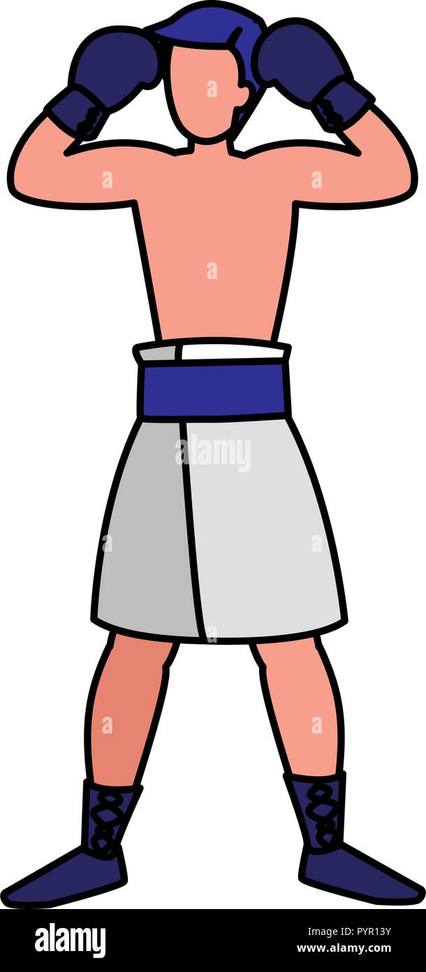 Boxer muscles Stock Vector Images - Alamy