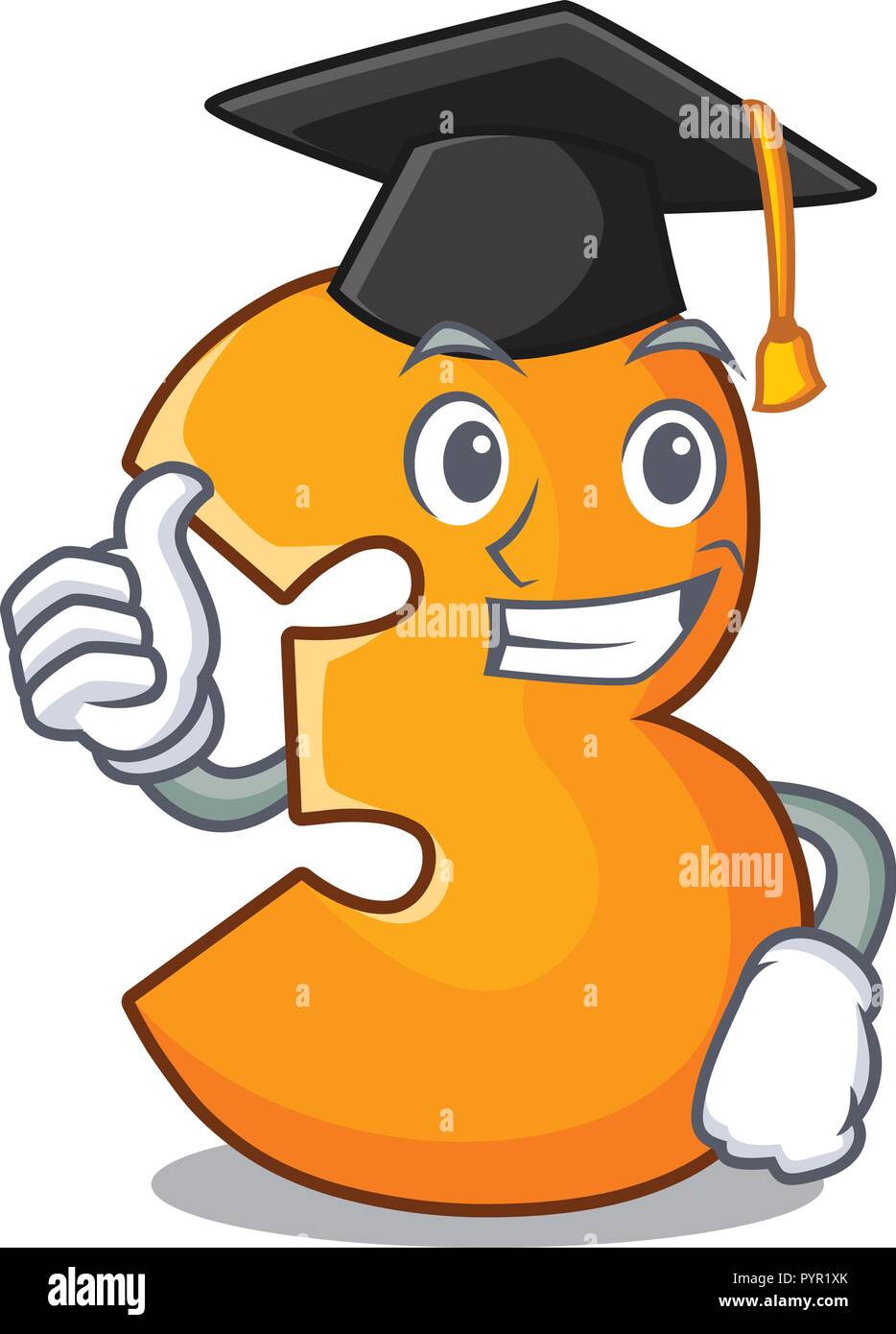 Graduation cartoon number three on the wall Stock Vector Image & Art ...