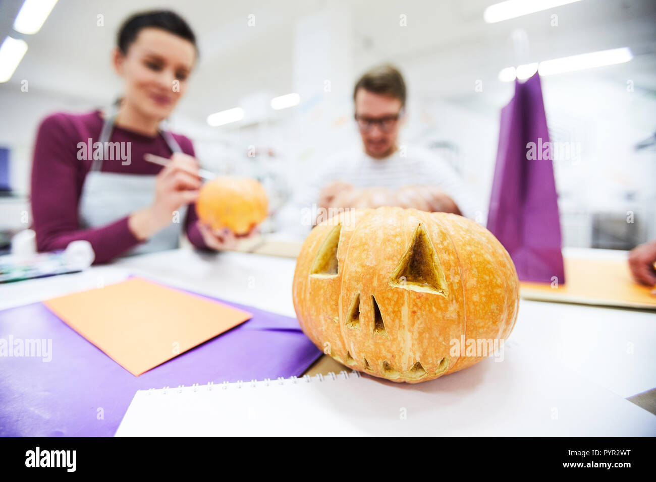 Modern pumpkin design Stock Photo - Alamy