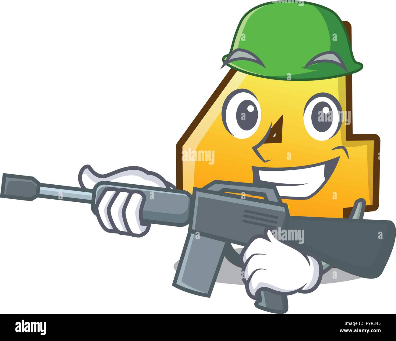 Army character number four on the wall Stock Vector Image & Art - Alamy