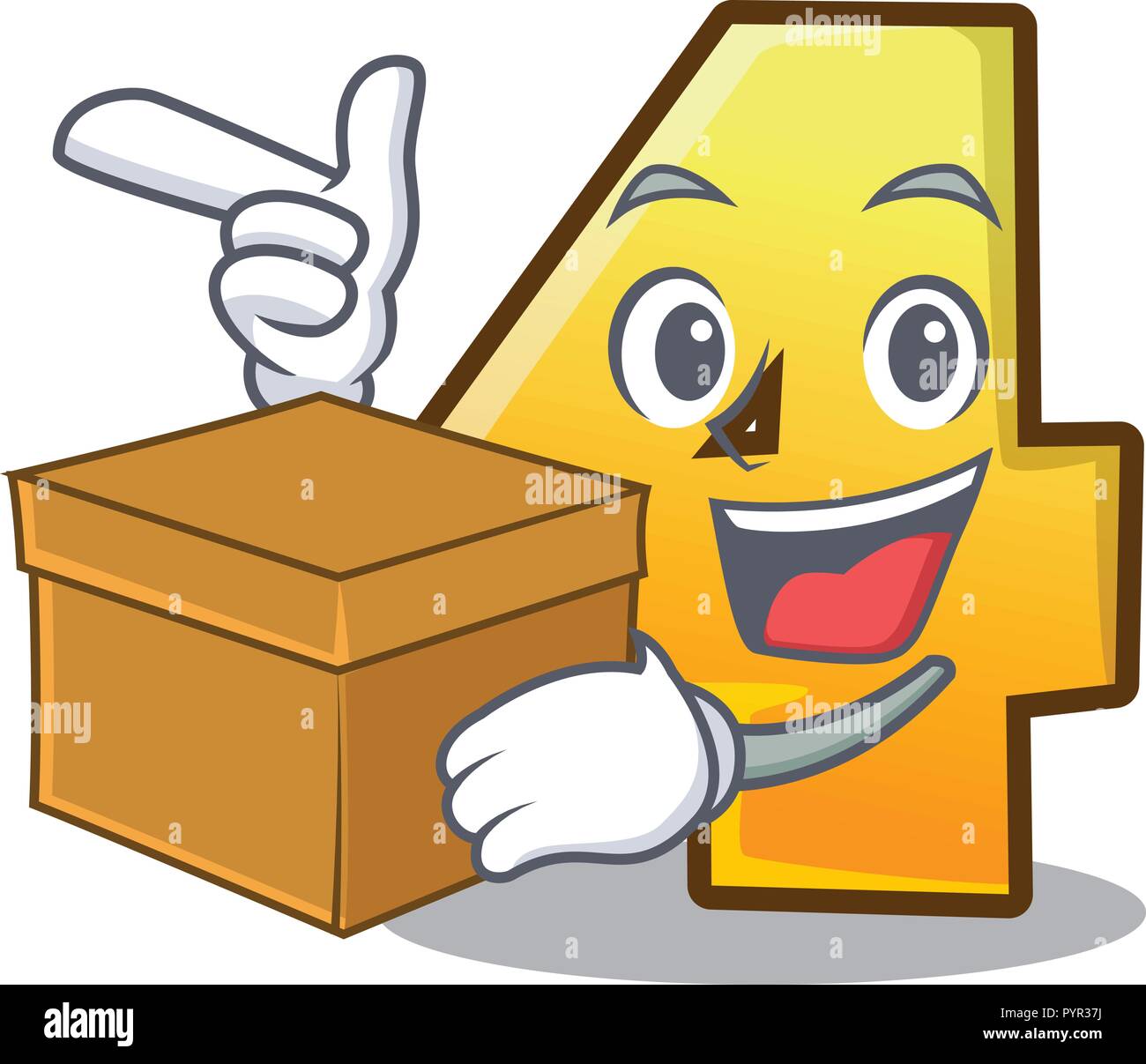 Stone wall and post box Stock Vector Images - Alamy