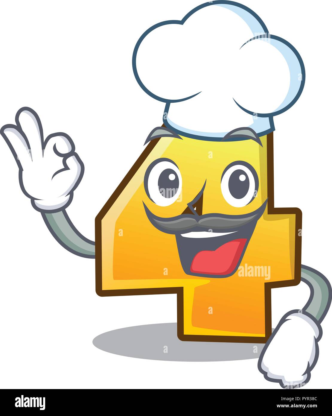 Numbers painted to stone Stock Vector Images - Alamy