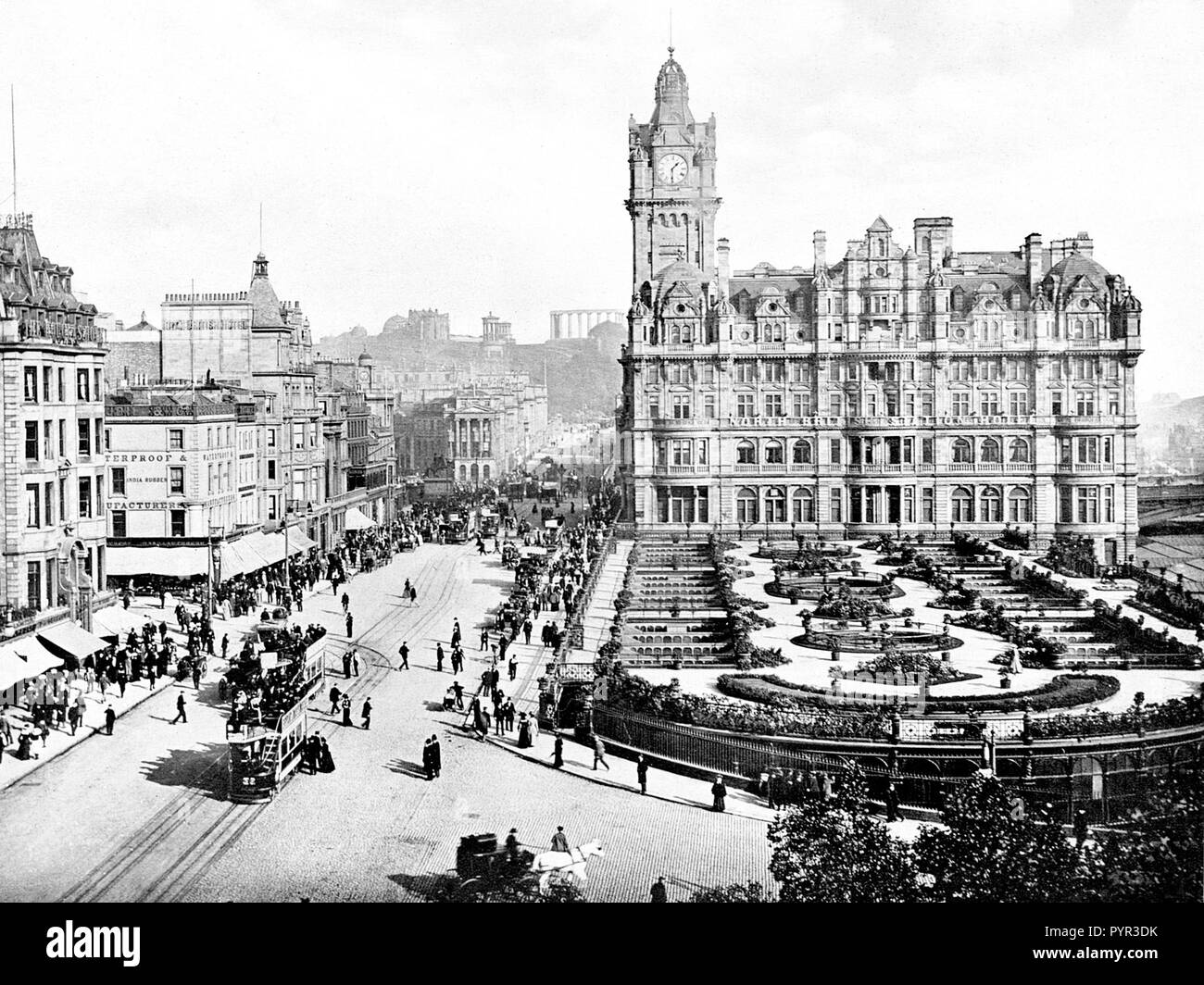 Edinburgh early Black and White Stock Photos & Images - Alamy
