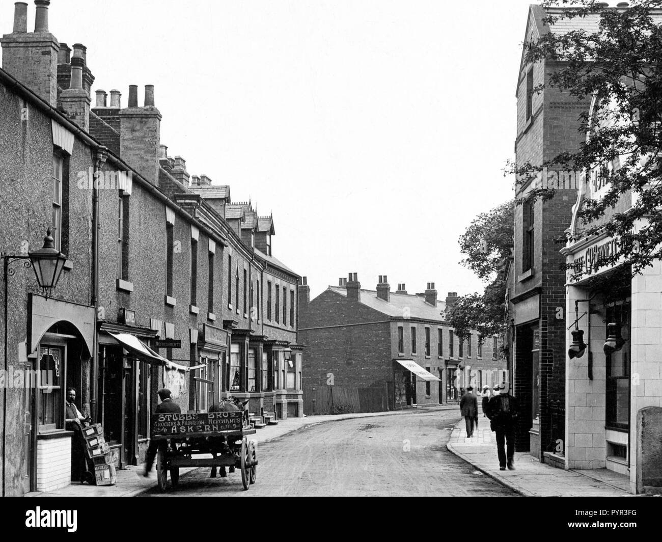 High Street, Askern early 1900s Stock Photo - Alamy