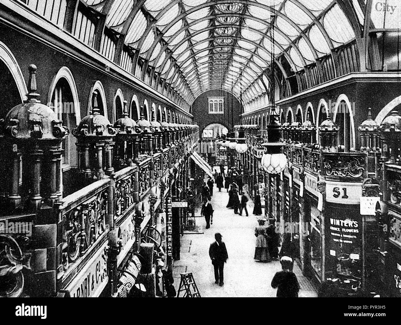 Birmingham city arcade early 1900s hi-res stock photography and images ...