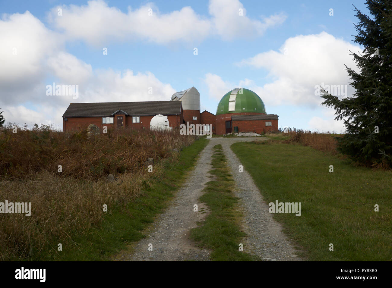 The Spaceguard Centre in Knighton, Wales Stock Photo - Alamy