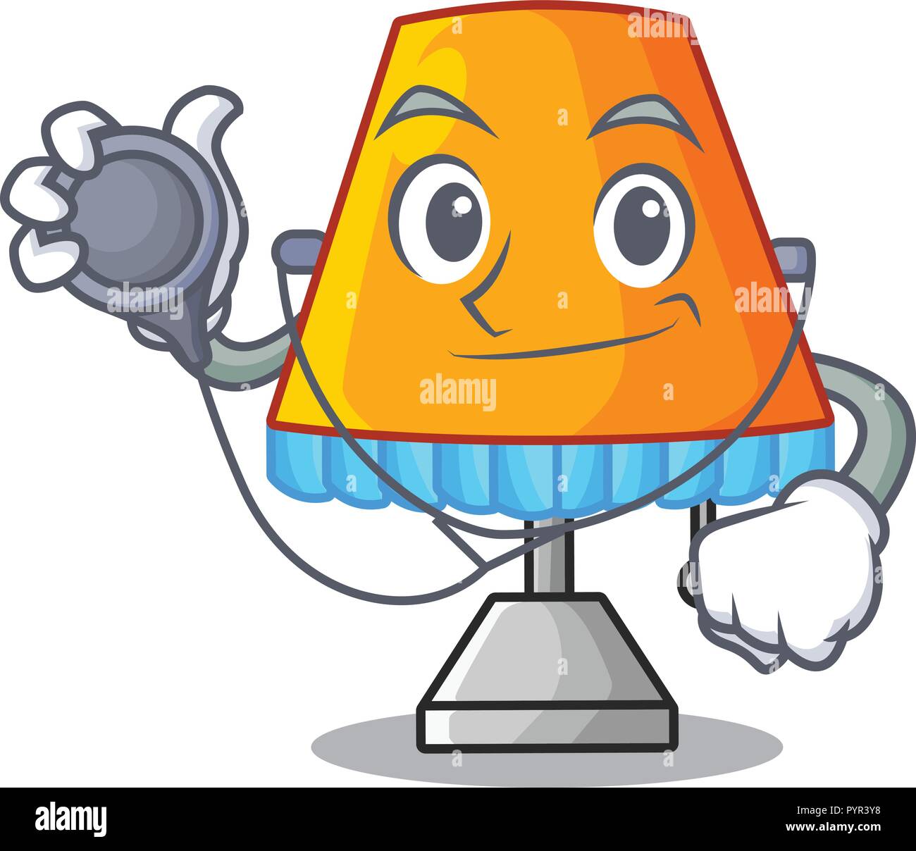 Doctor character table office lamp in indoor Stock Vector Image & Art ...