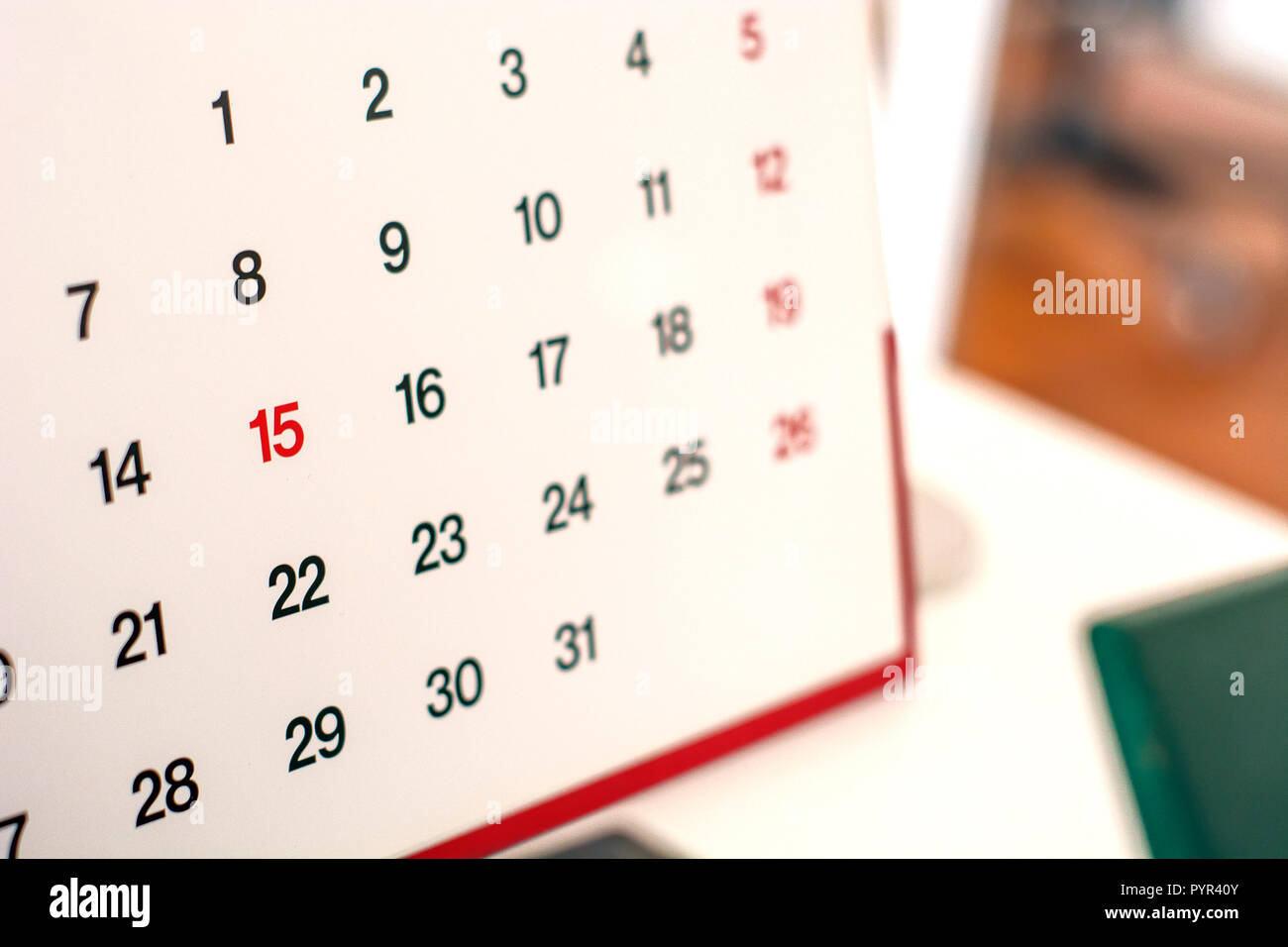 Yearly calendar design hi-res stock photography and images - Alamy
