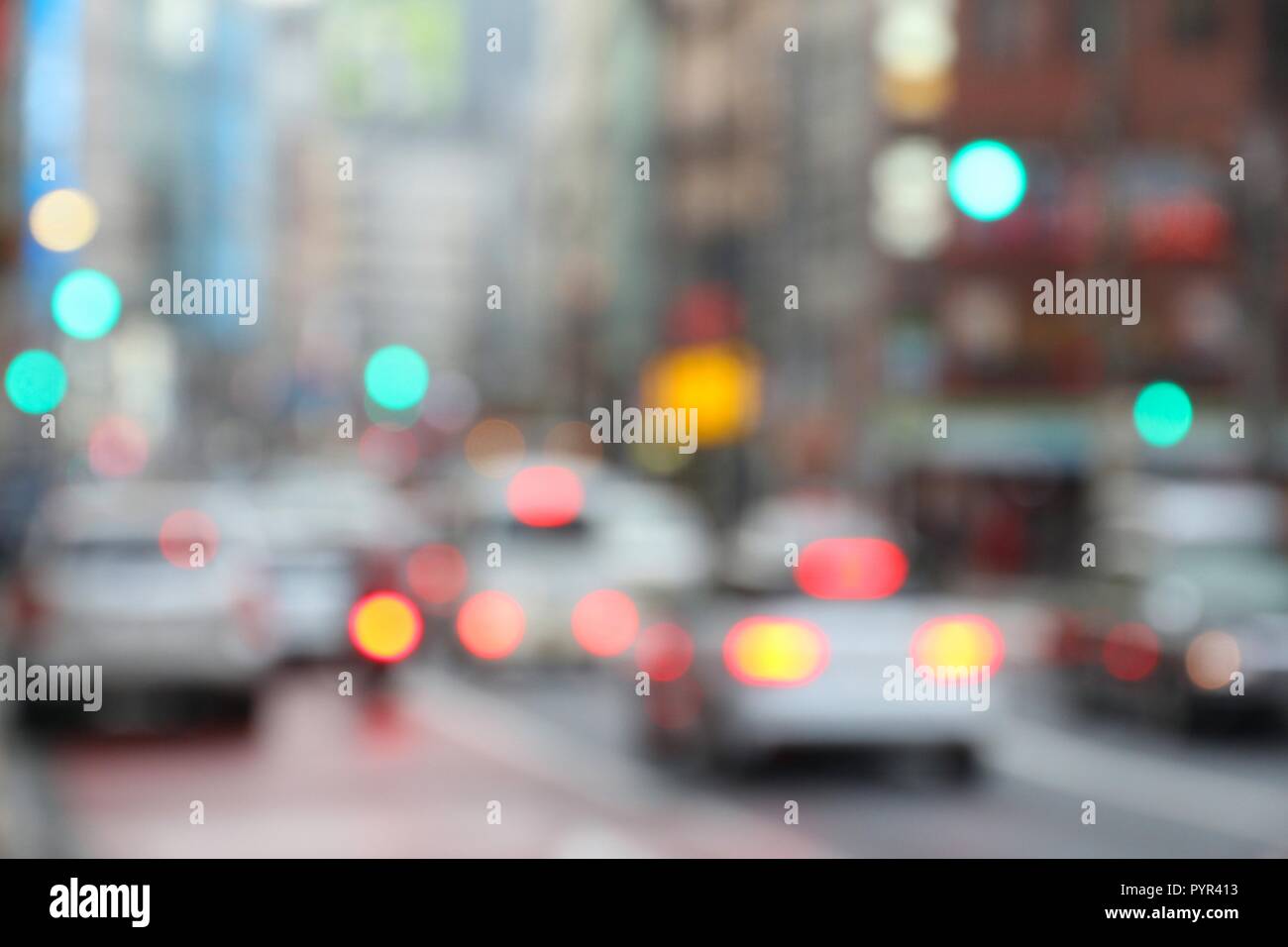Tokyo night. Big city lights - defocused Tokyo, Japan. Blurred colorful ...